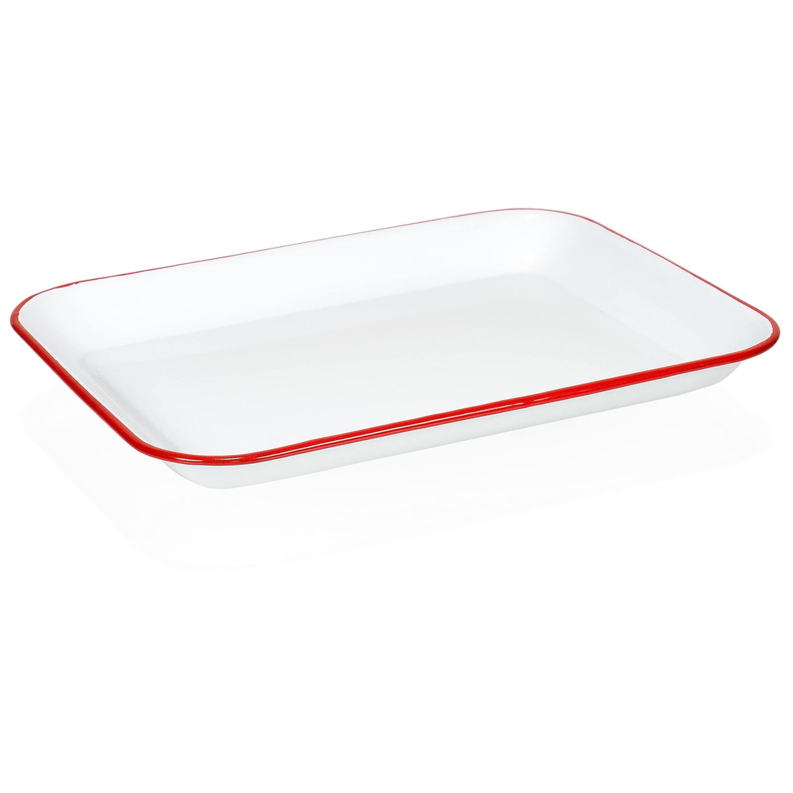 Red Co. 13” x 10” Enamelware Metal Classic 1.6 Quart Rectangular ...