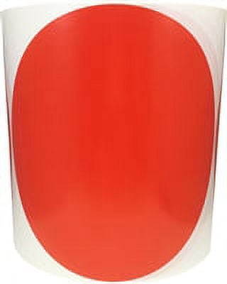 Red Color Coding Labels for Organizing Inventory 6 Inch Round Circle ...