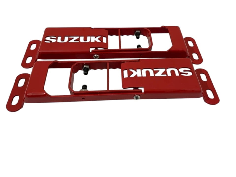 Red Color Door Hinge Step Foot Peg Metal Foldable Fit For Suzuki ...