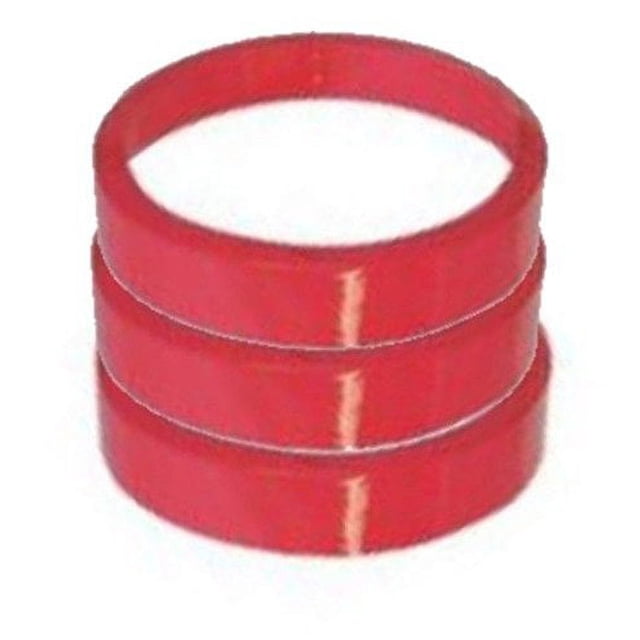 Red Color Heat Shrink Bands - Fits Round Plastic Soup/Deli Containers C ...