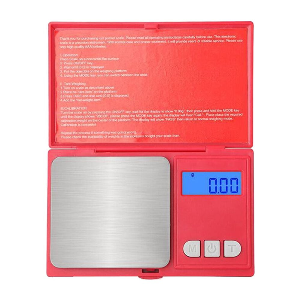 Red Color Scale Small for Food Ounces and Grams Jewelry Scales Weight ...