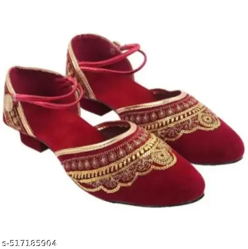 Red Color women jutti - Walmart.com