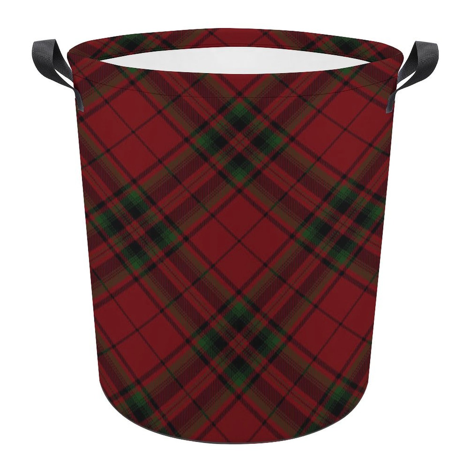 Red Colored Diamond Grid Laundry Basket Storage Basket Controller ...