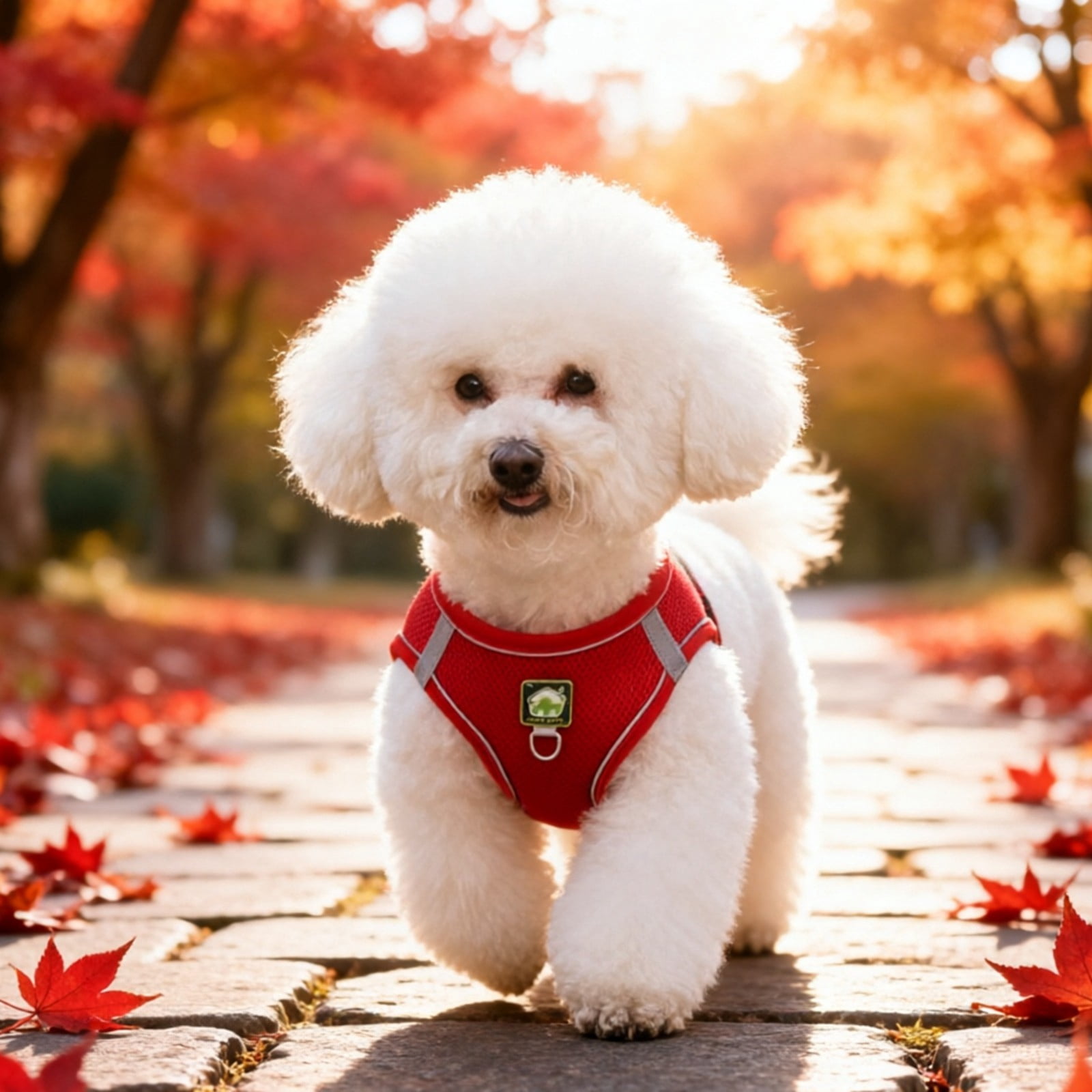 Red Comfortable Dog Vest, Breathable Summer Harness for Small Dogs ...