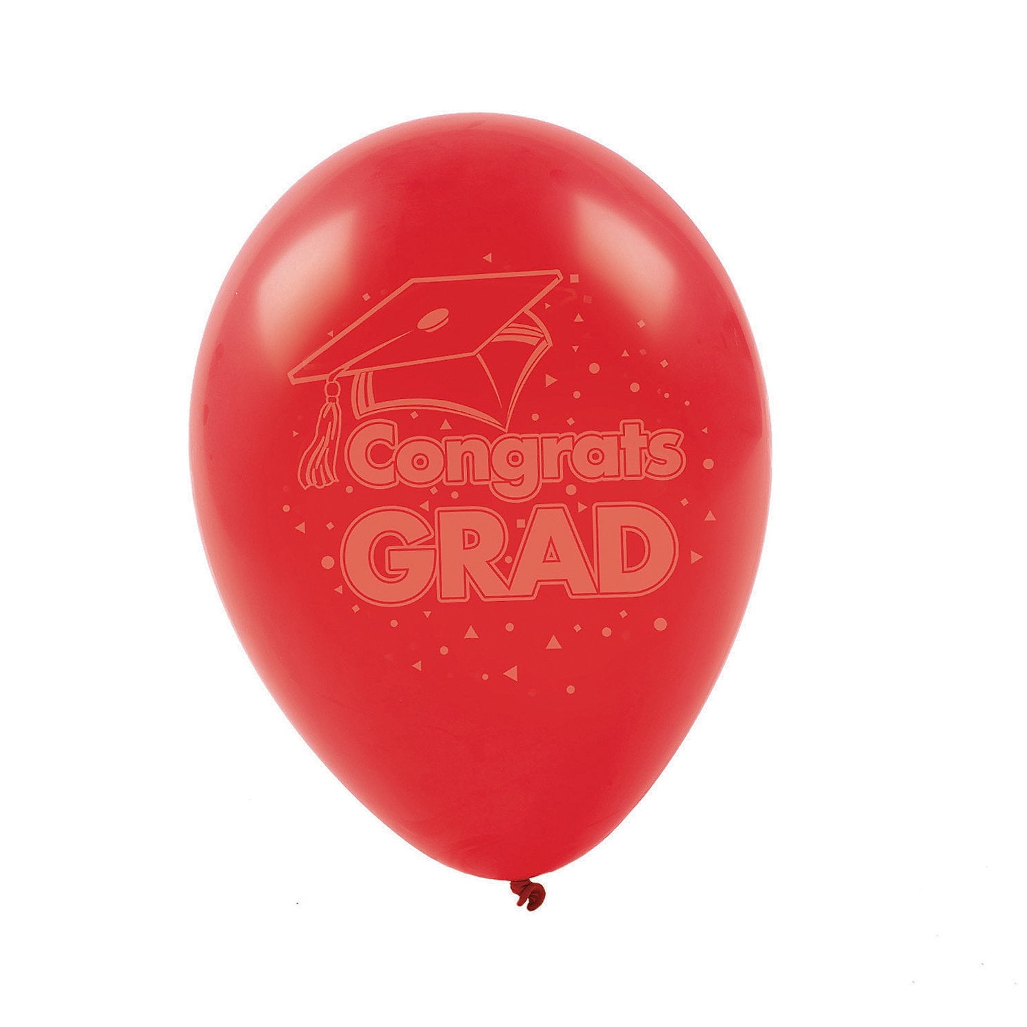 Red "Congrats Grad" Latex Balloon - Party Decor - 48 Pieces - Walmart.com
