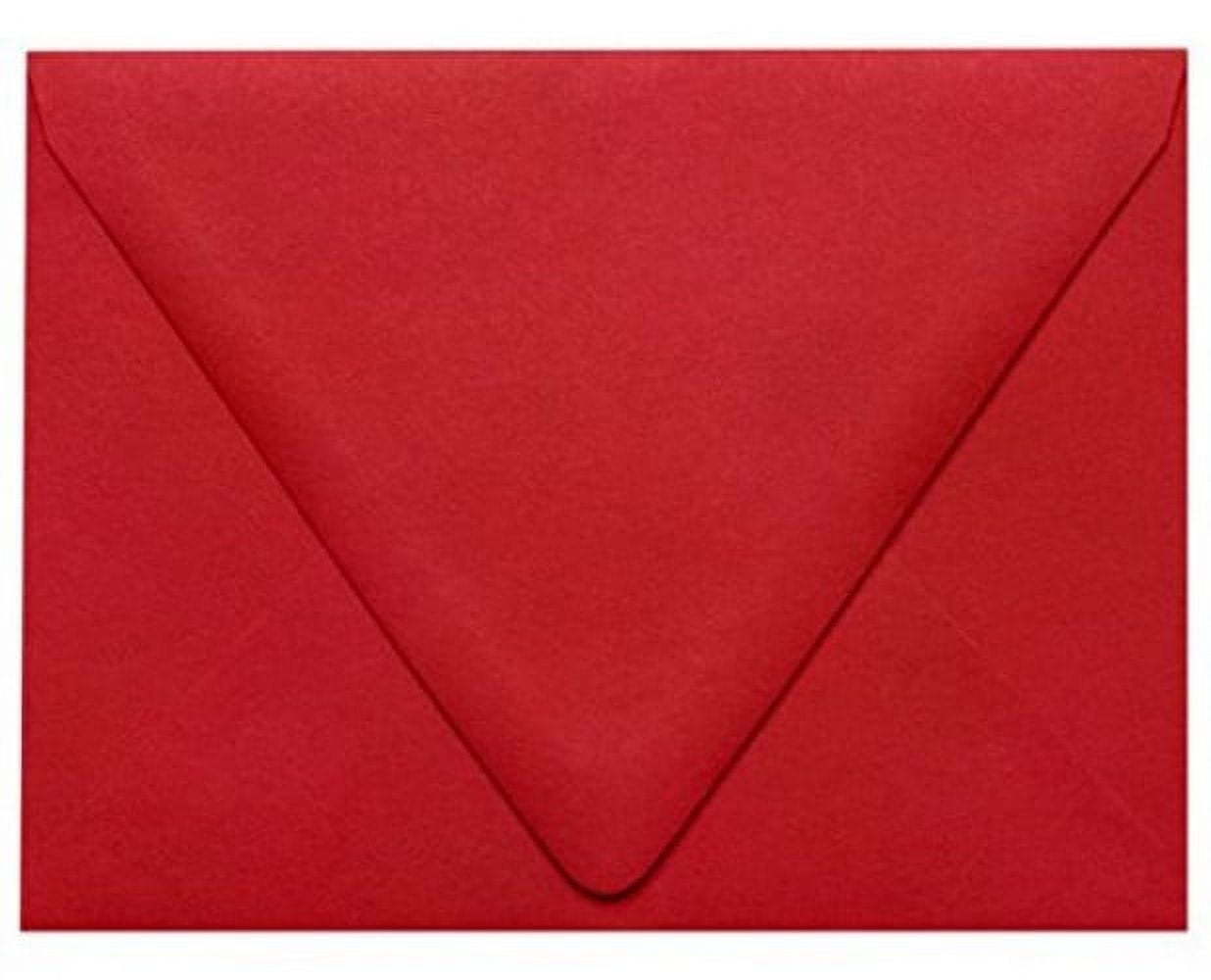 Red Contour Flap Envelopes on 80 lb. - 50 per pack (6x9 booklet ...