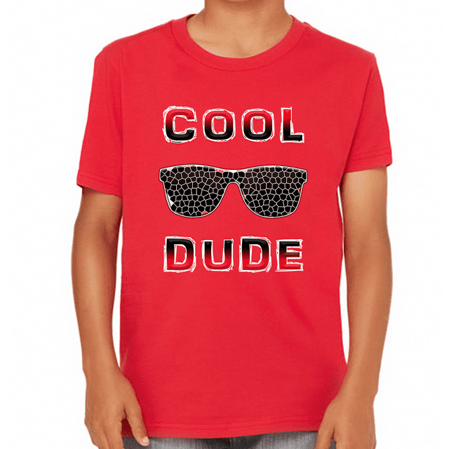 Red Cool Dude Shirts for BOYS - Perfect Dude Shirt for BOYS - Perfect ...