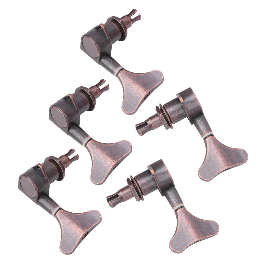 Red Copper Fishtail Key Electric Bass Guitar Turning Key 3L2R Set Bass ...