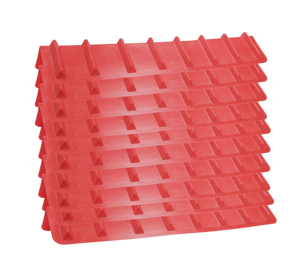 (10 Pack) 8"x8"x48" Red Flatbed Corner Protector - V Shaped Edge Guard ...