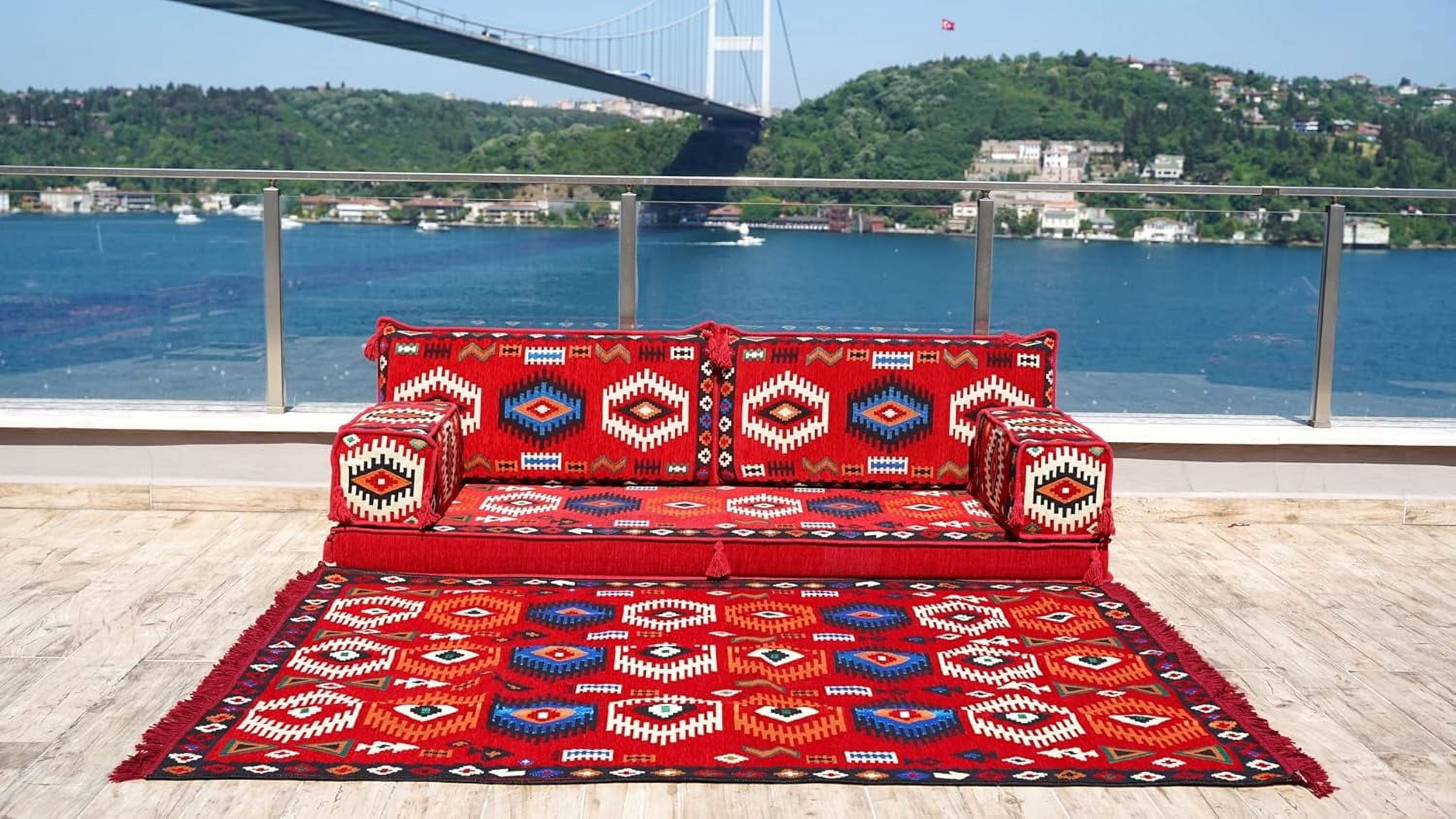 Red Couch Bed, Modular Floor Sofa, Foldable Couch, Sleeper Sofa Bed ...