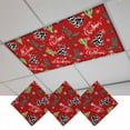 Red Cowboy Christmas Fluorescent Light Covers, Cactus Xmas Snowflake ...