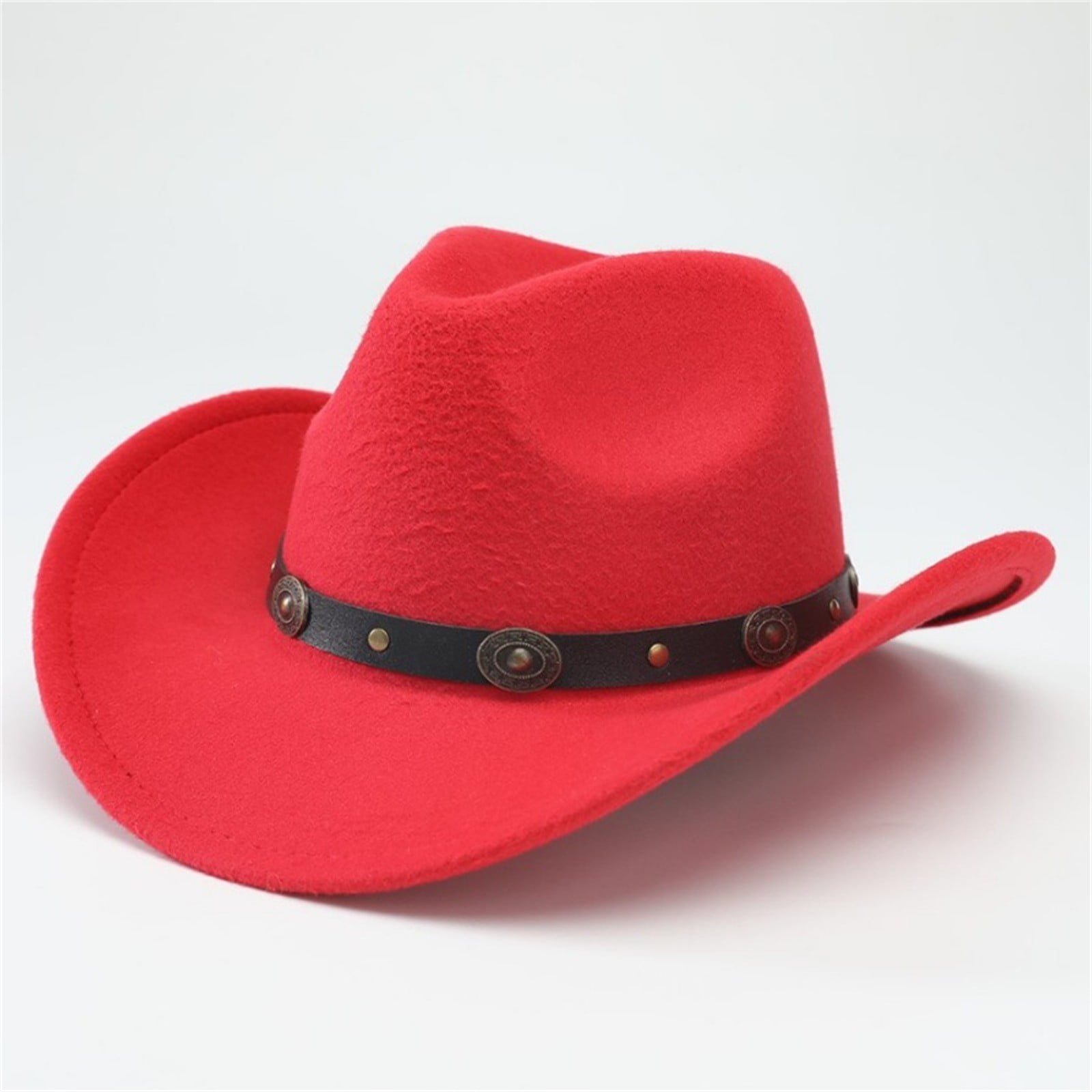 Red Cowboy Hats Western Outback Cowboy Hat Men's Women's Style Classic ...