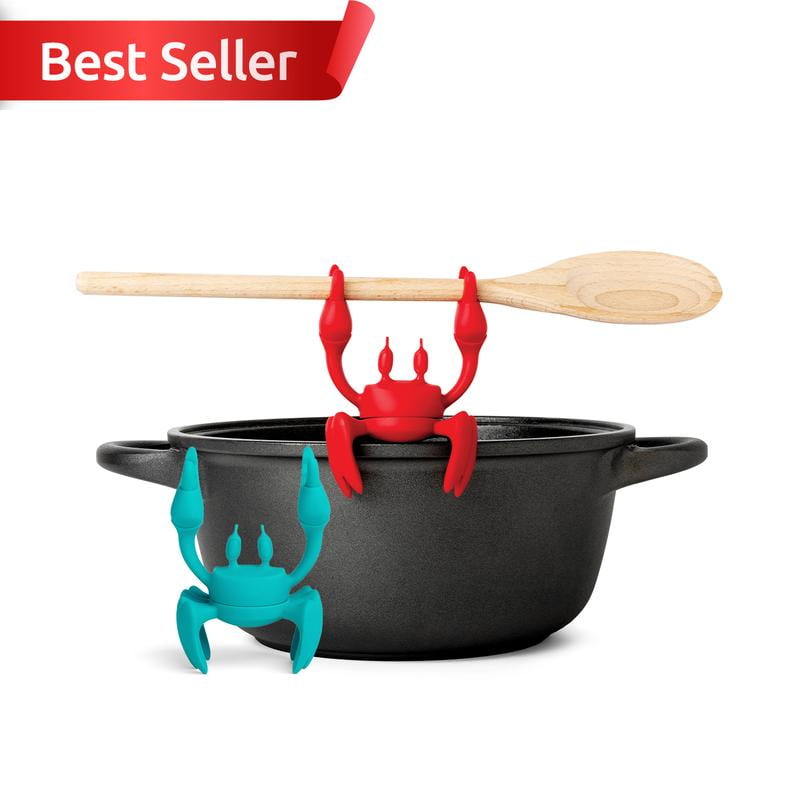 Red Crab Silicone Utensil Rest - Kitchen Gifts, Silicone Spoon Rest for ...