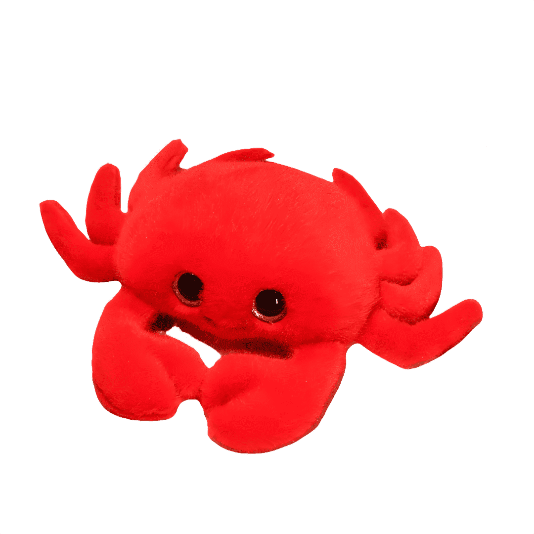 Red Crab Stuffed Animal -9.8 '' Soft Plush Toy - Marine Animal Plush ...
