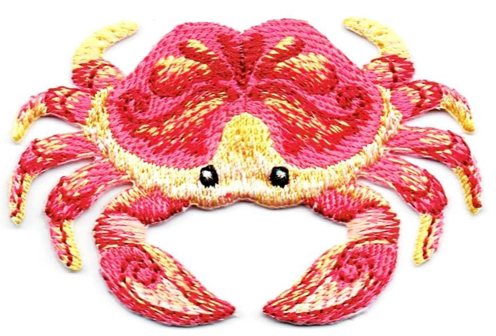 Red Crab - Tropical - Crustaceans - Ocean Animals - Iron on Applique ...