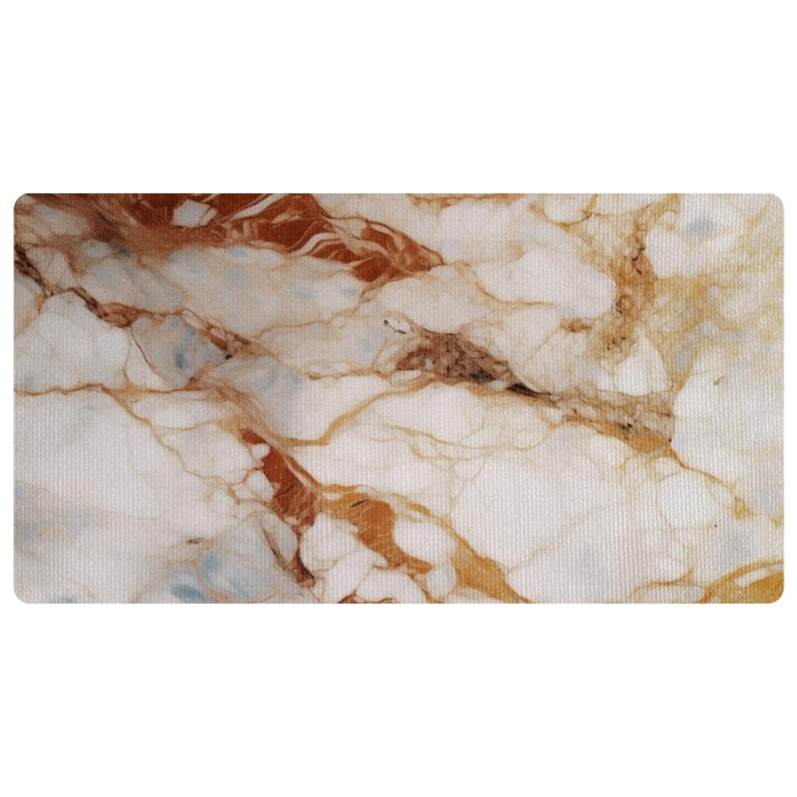 Red Cracked Marble Deluxe Kitchen Mats for Floor - Anti Fatigue, Large ...