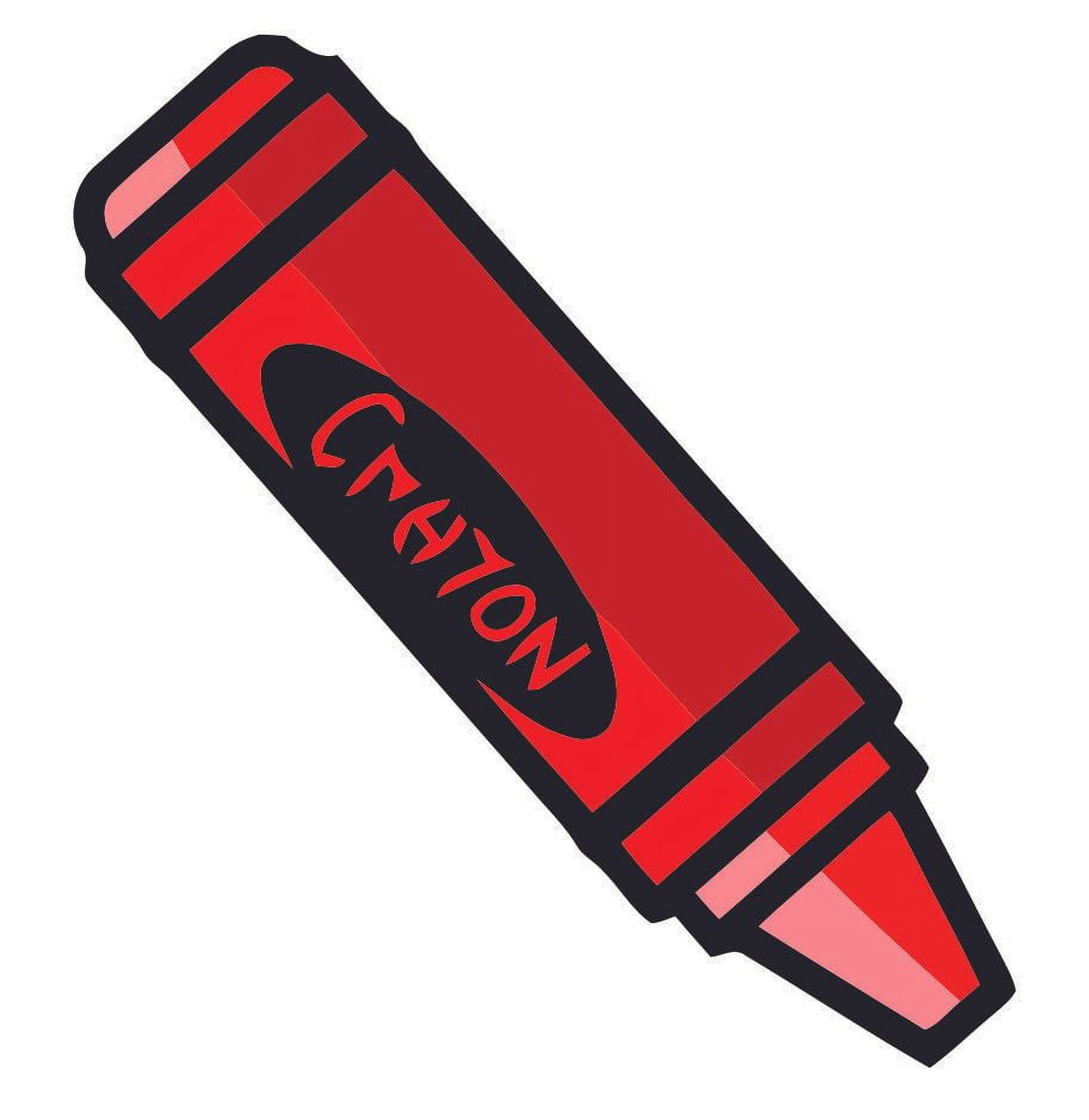 Red Crayon Crayons Design School Wall Decals for Classroom Decoration ...