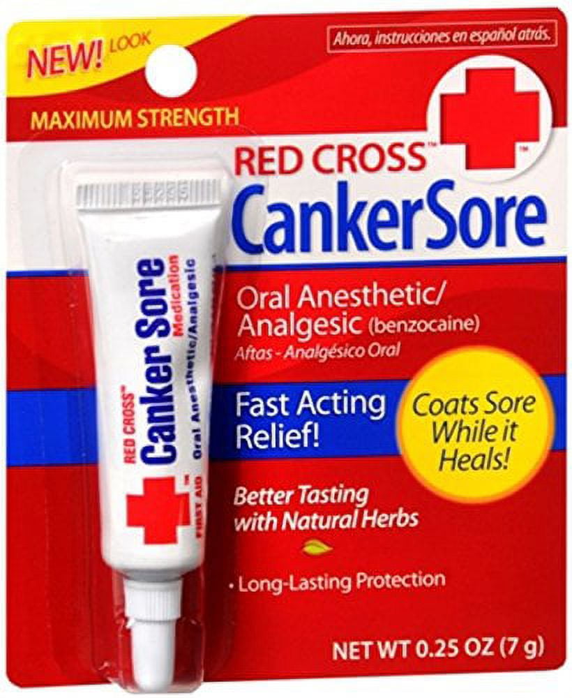 Red Cross Canker Sore Medication 0.25 oz (Pack of 3) - Walmart.com