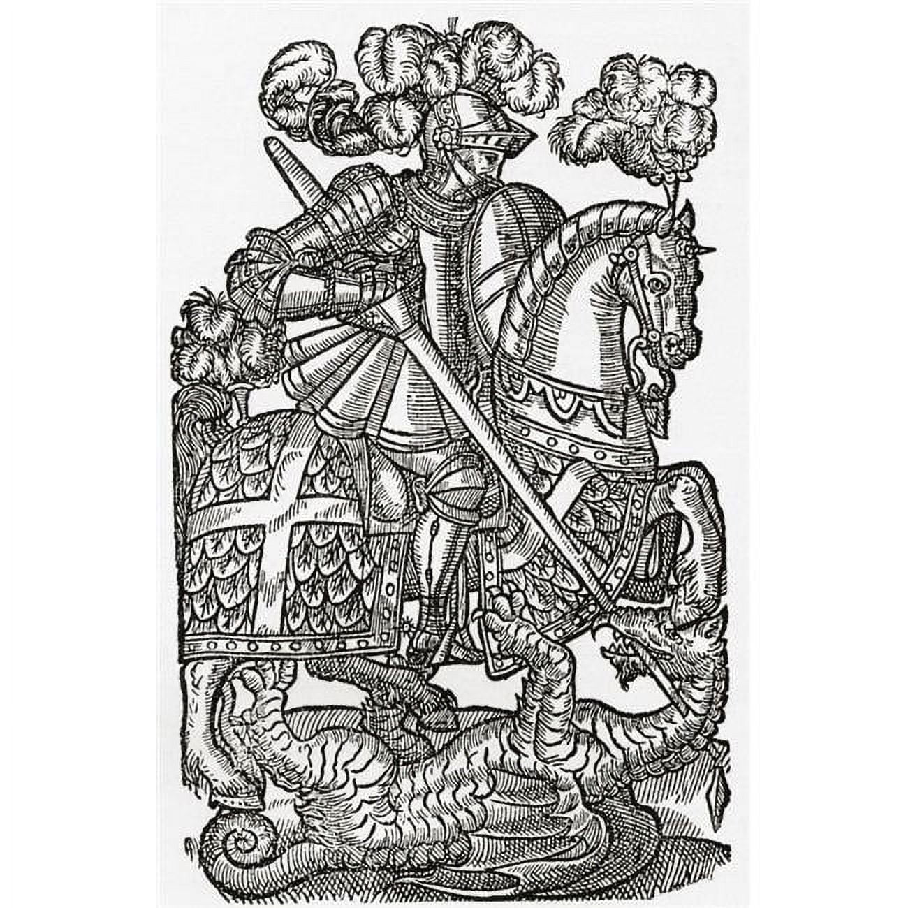 The Red Cross Knight, St. George & The Dragon, From Faerie Queen, Third ...