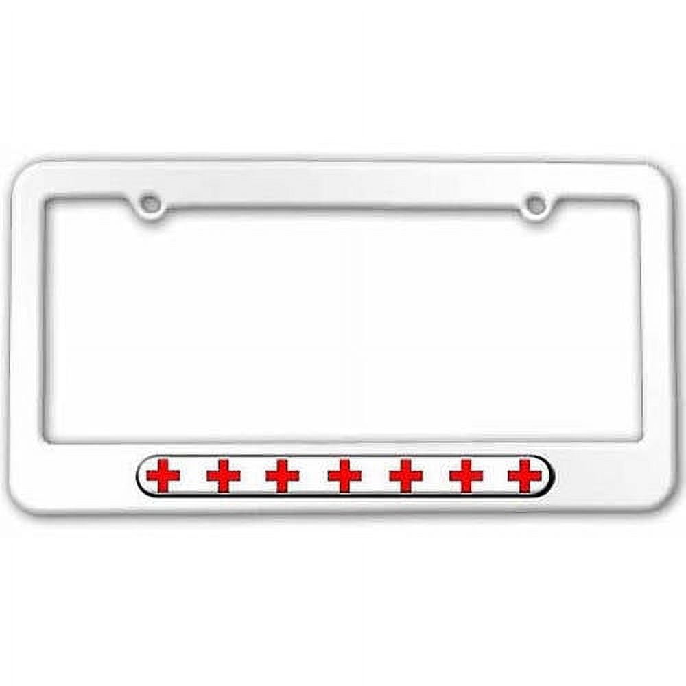 Red Cross License Plate Tag Frame, Multiple Colors - Walmart.com