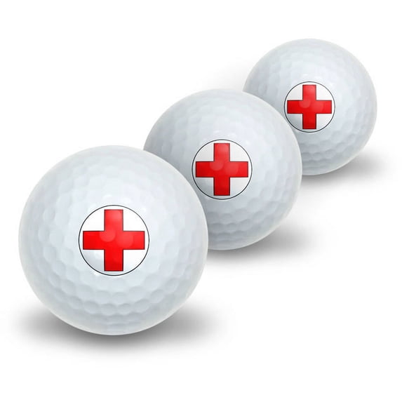 Red Cross Novelty Golf Balls, 3pk - Walmart.com