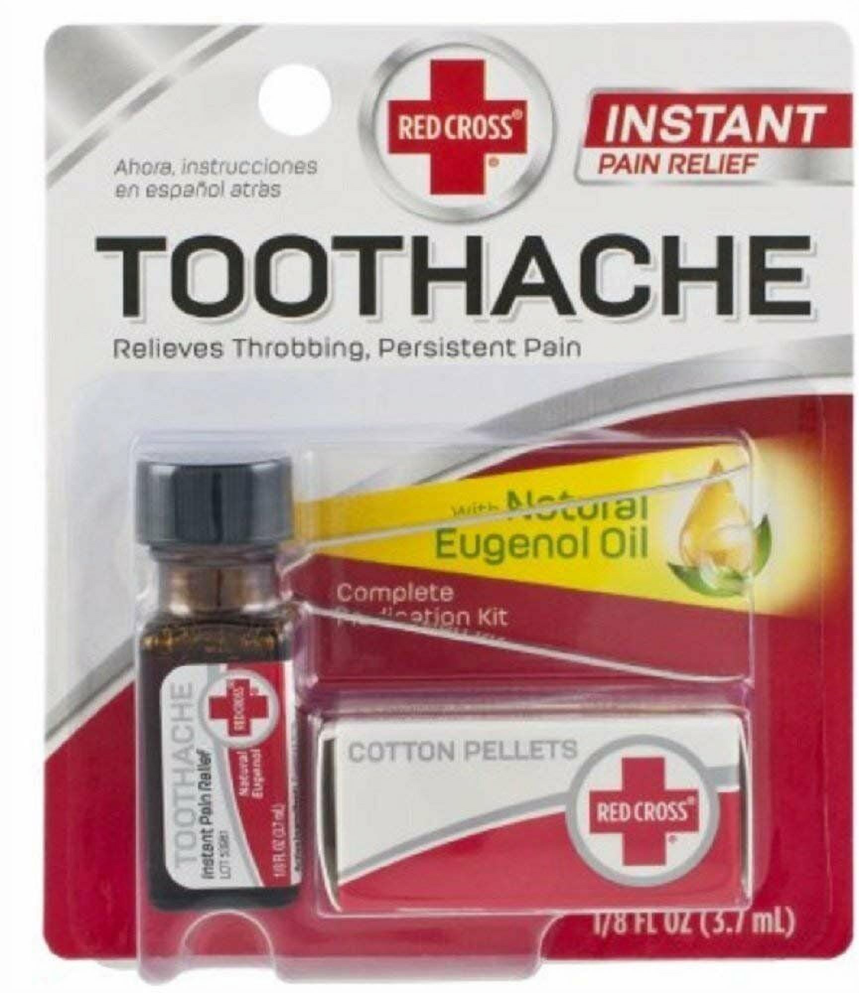 Red Cross Toothache Complete Eugenol Medication 1 Kit, 0.12oz - Walmart.com