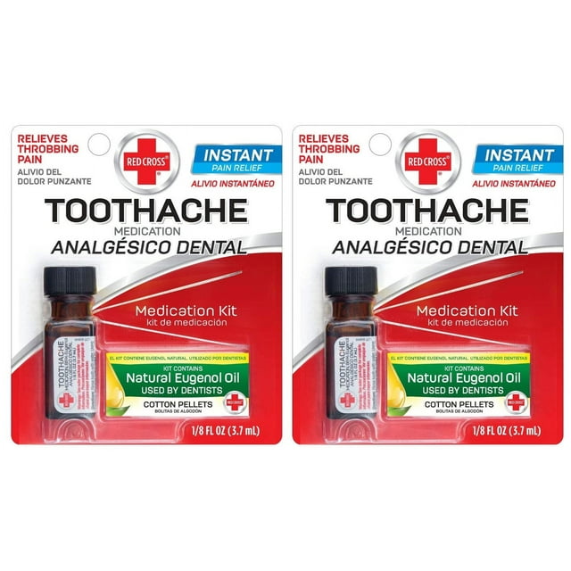 Red Cross Toothache Complete Medication Kit 0.12 oz (Pack of 2 ...