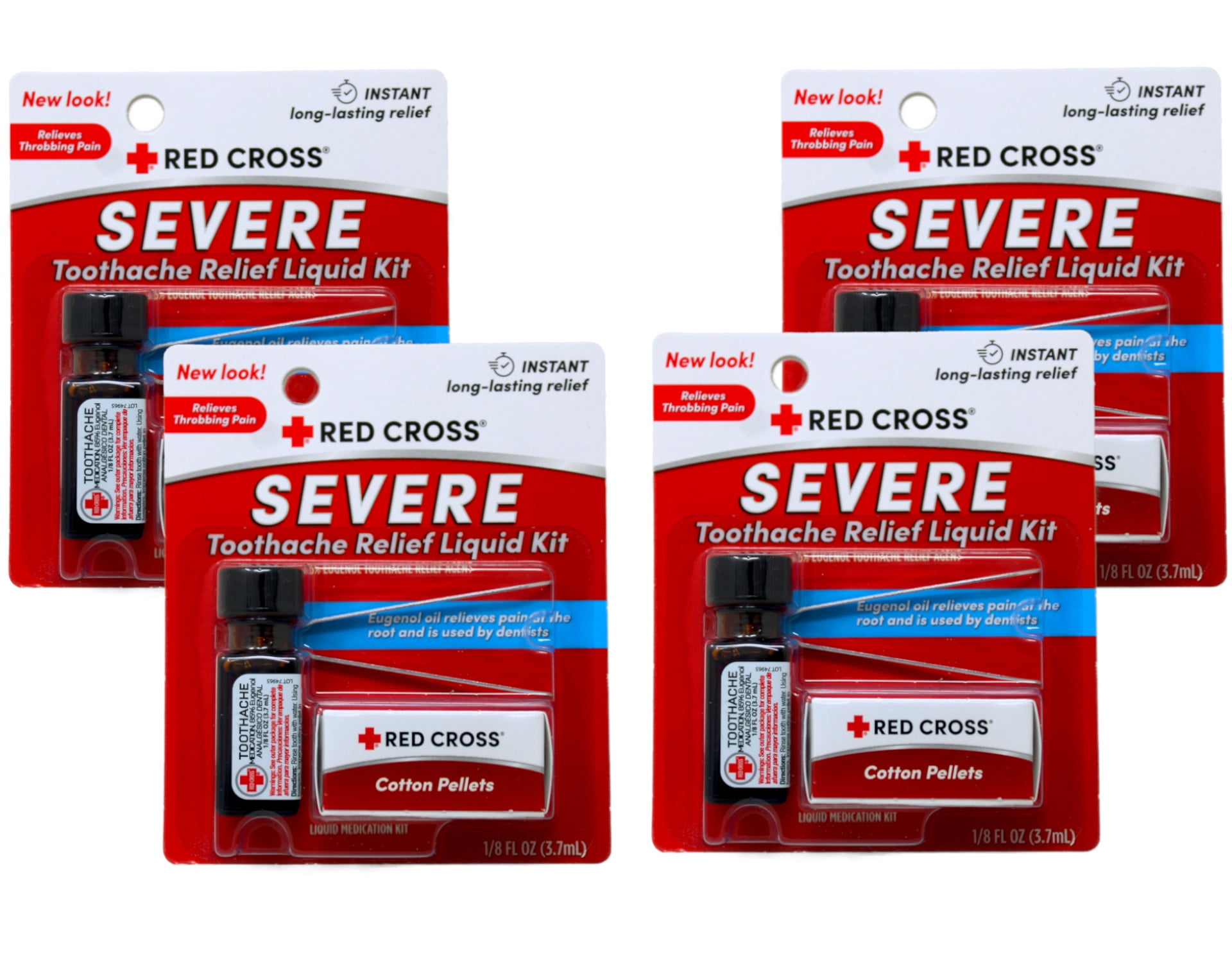 Red Cross Toothache Medication Kit, Instant Pain Relief, 0.12 oz, Pack ...