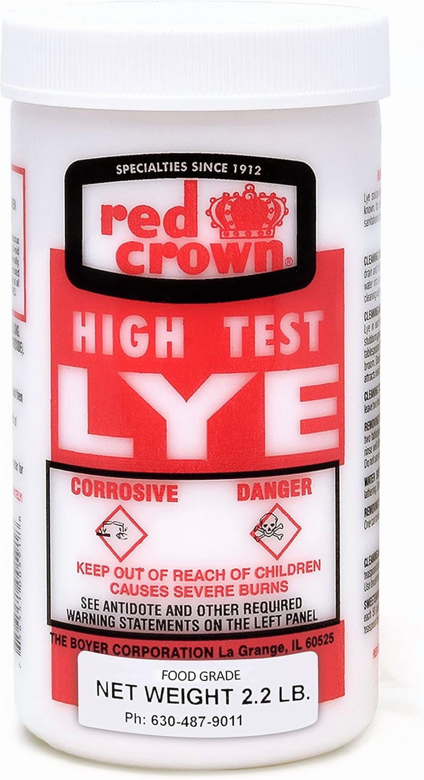 Red Crown High Test Lye for Making Soap - Walmart.com