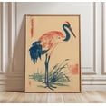 Red Crowned Crane Japanese Bird Woodblock Poster Unframed Paper Print ...
