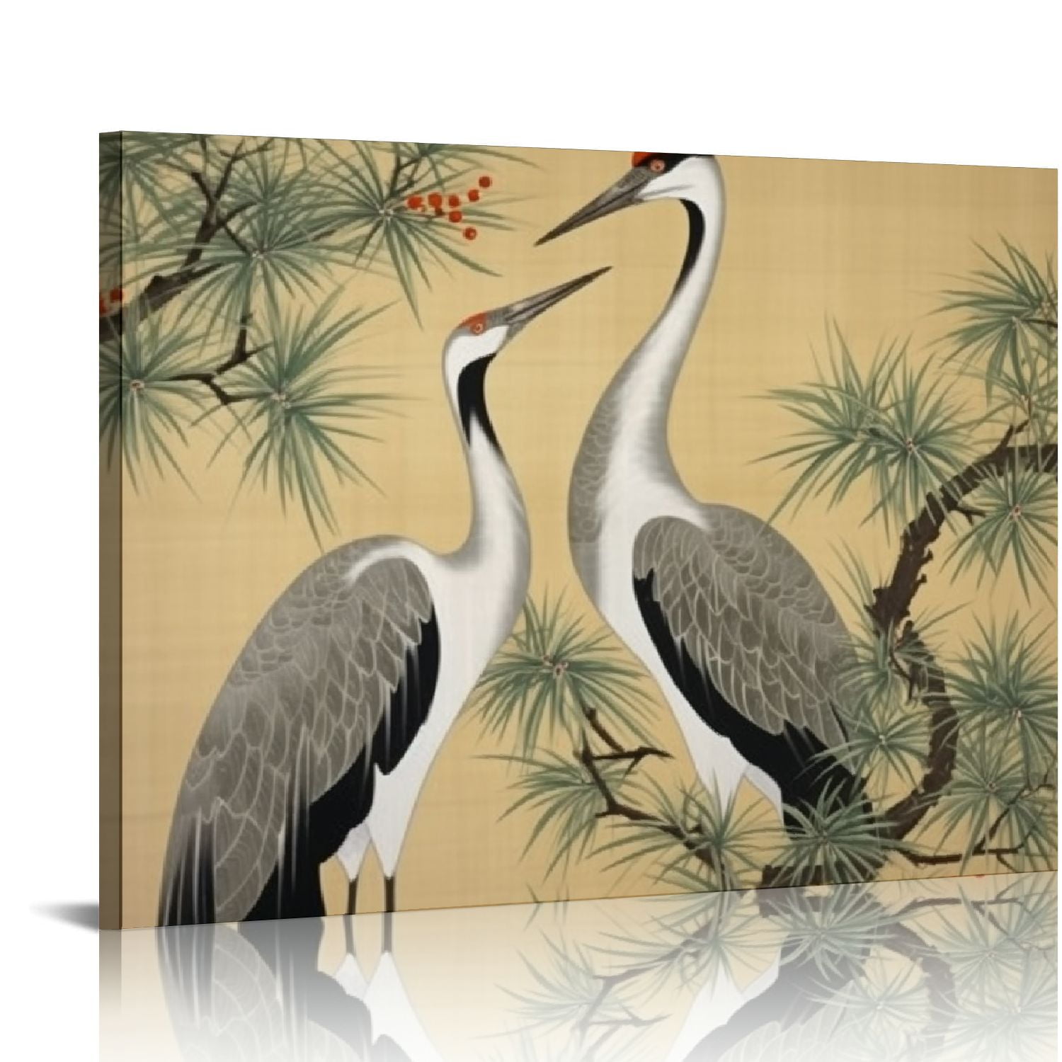 Red Crowned Crane Posters Cranes from Momoyogusa Bird Art Painting ...