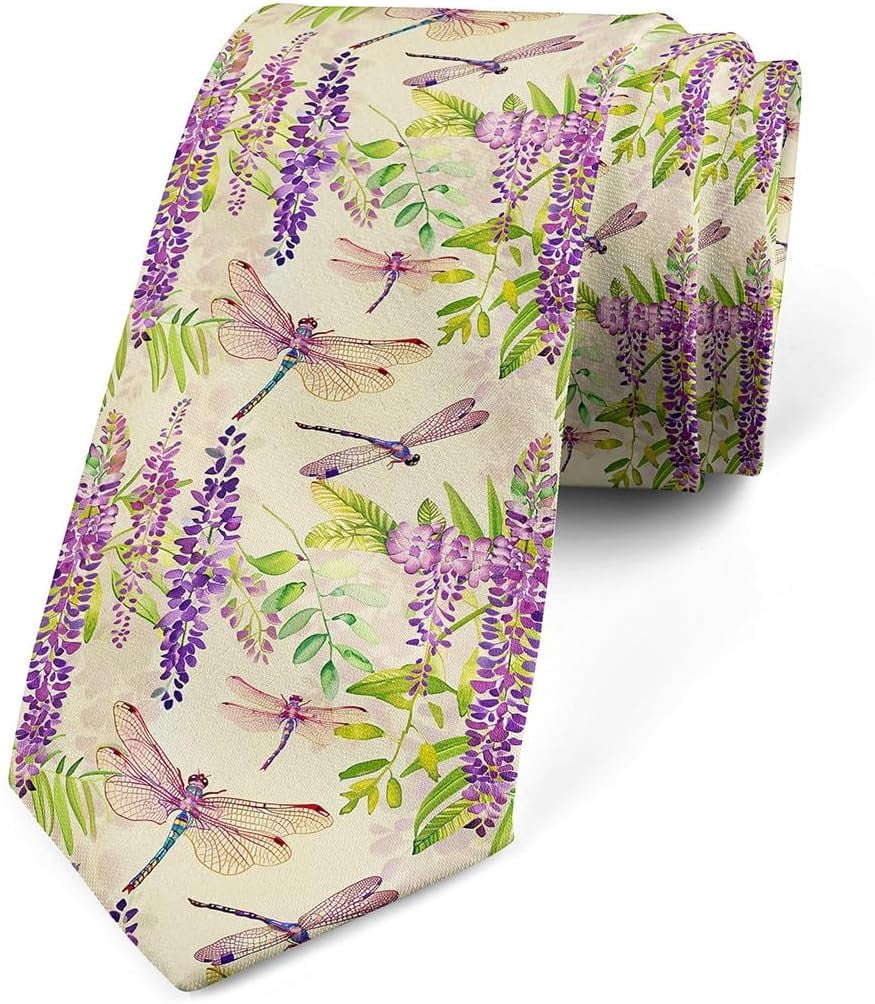 Red-Crowned Crane Ties For Men Asian Culture Yellow Men's Ties Japanese ...