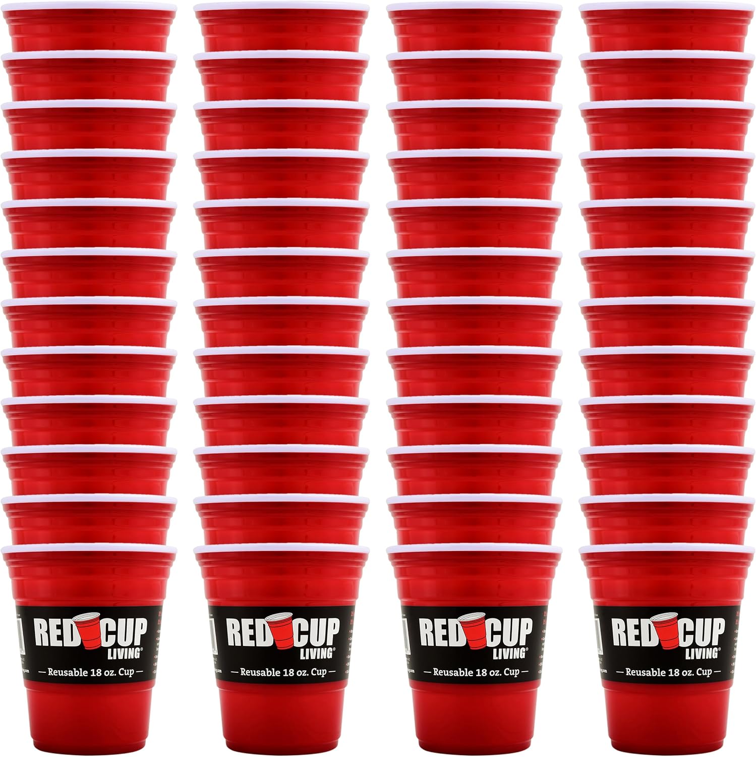 Red Cup Living 18oz Tumbler Cups – Insulated Reusable Plastic Drinking ...