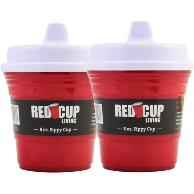 Red Cup Living Baby Sippy Red Party Cup (Set of 2) - Walmart.com