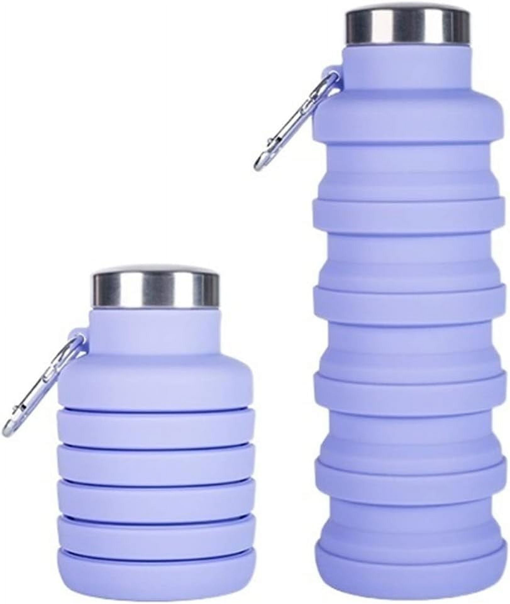 Red Cups 550 Ml Portable Silicone Water Bottle Retractable Folding ...