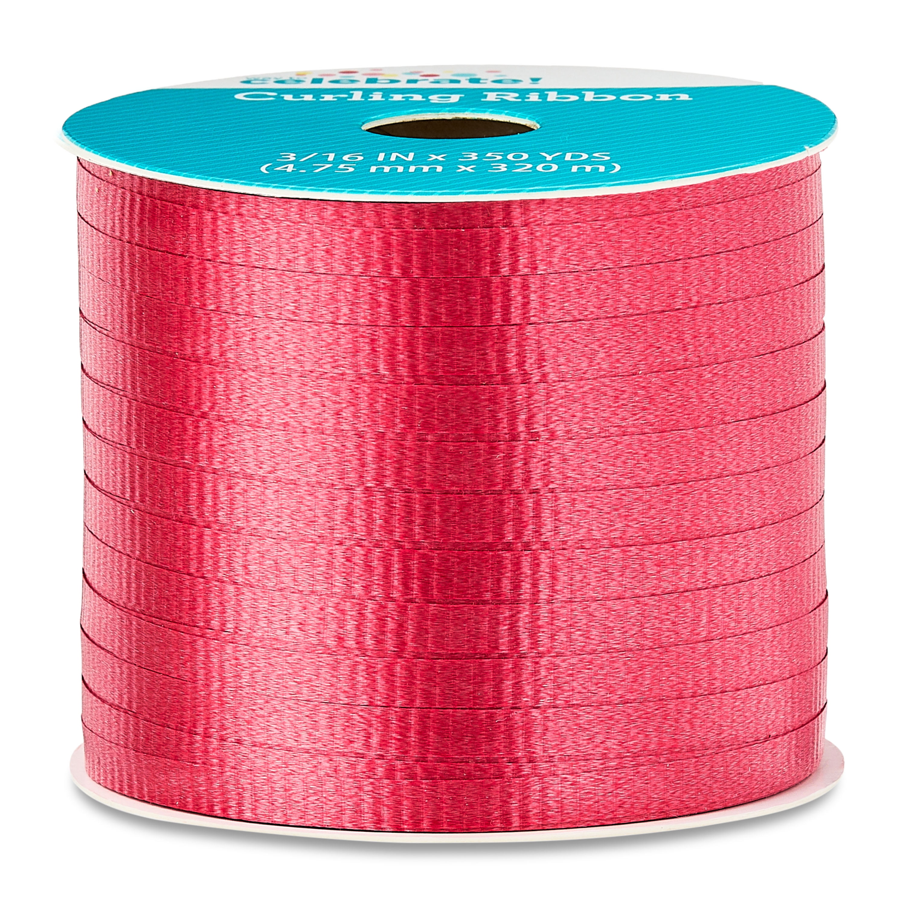 Way To Celebrate Red Curling Ribbon, 350 Yards, Elegant and Sparkling ...