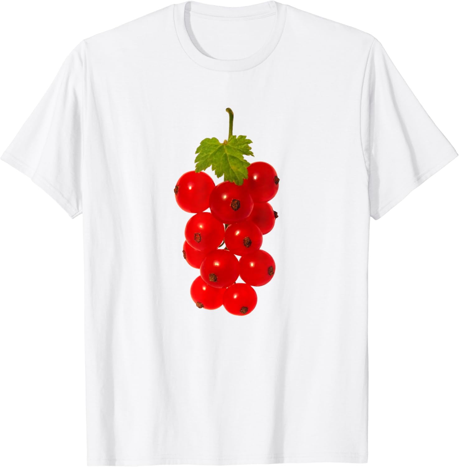 Red Currants on a Branch with Leaf Currant T-Shirt - Walmart.com