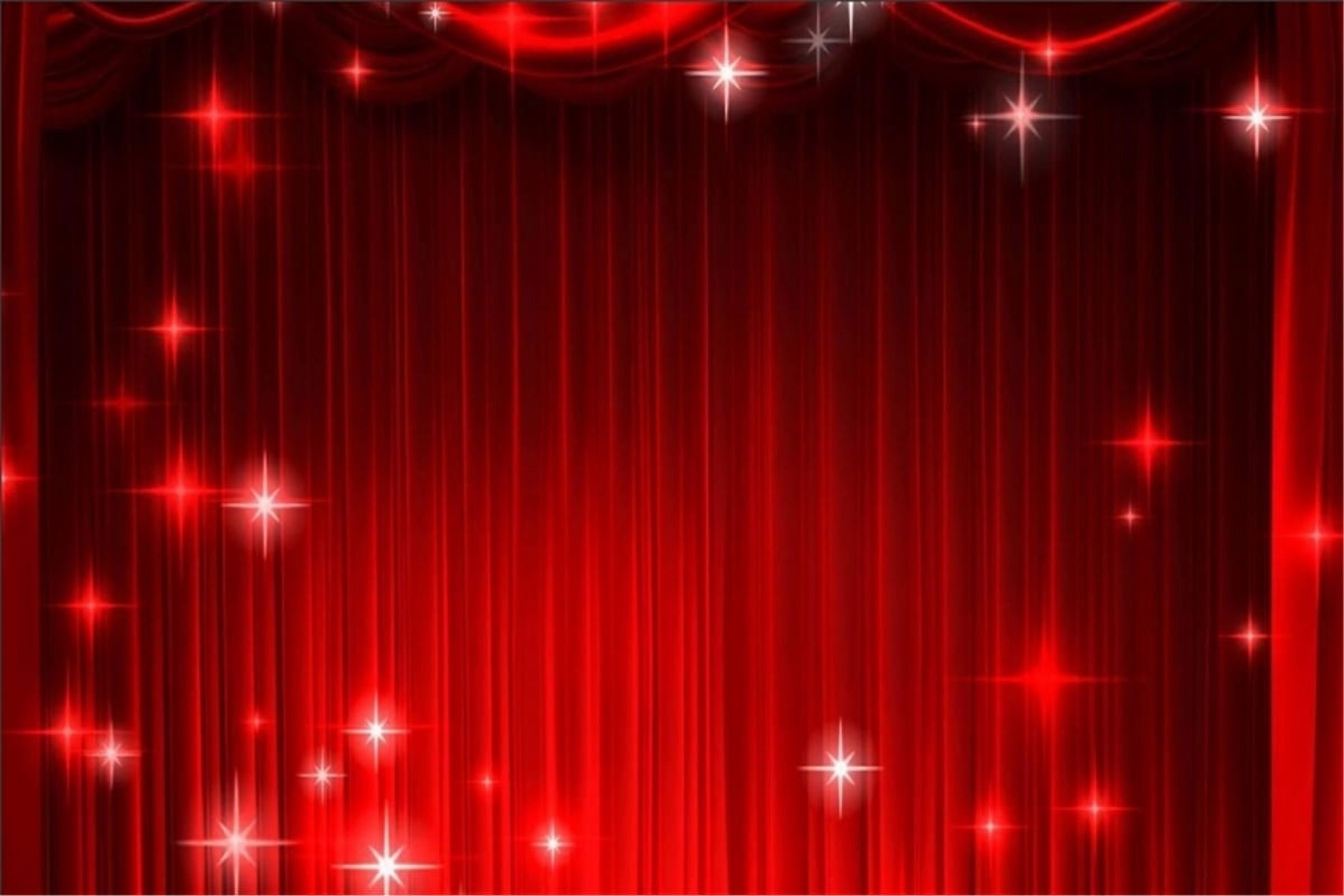 Red Curtain Photography Backdrop Glitter Gold Stars Red Carpet Stage ...