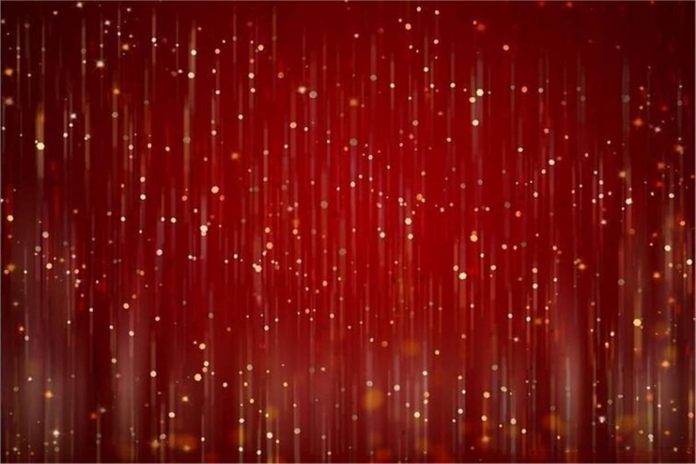 Red Curtain Photography Backdrop Glitter Gold Stars Red Carpet Stage ...