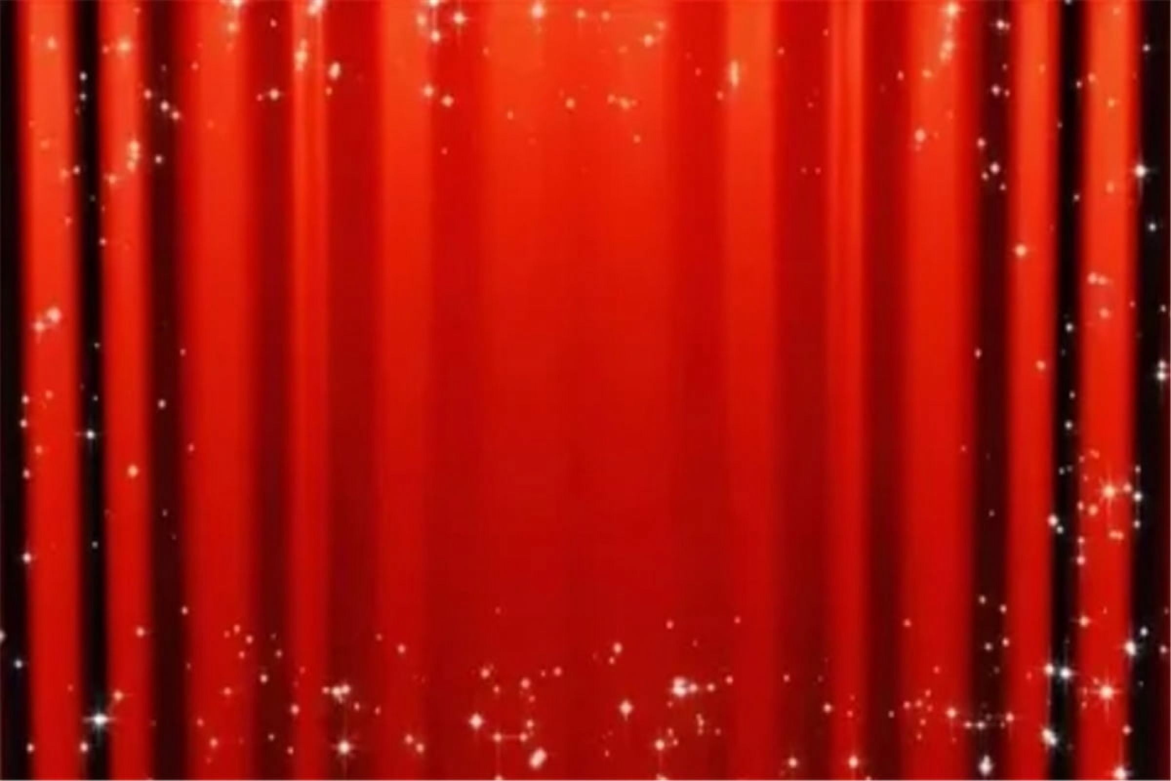 Red Curtain Photography Backdrop Glitter Gold Stars Red Carpet Stage ...