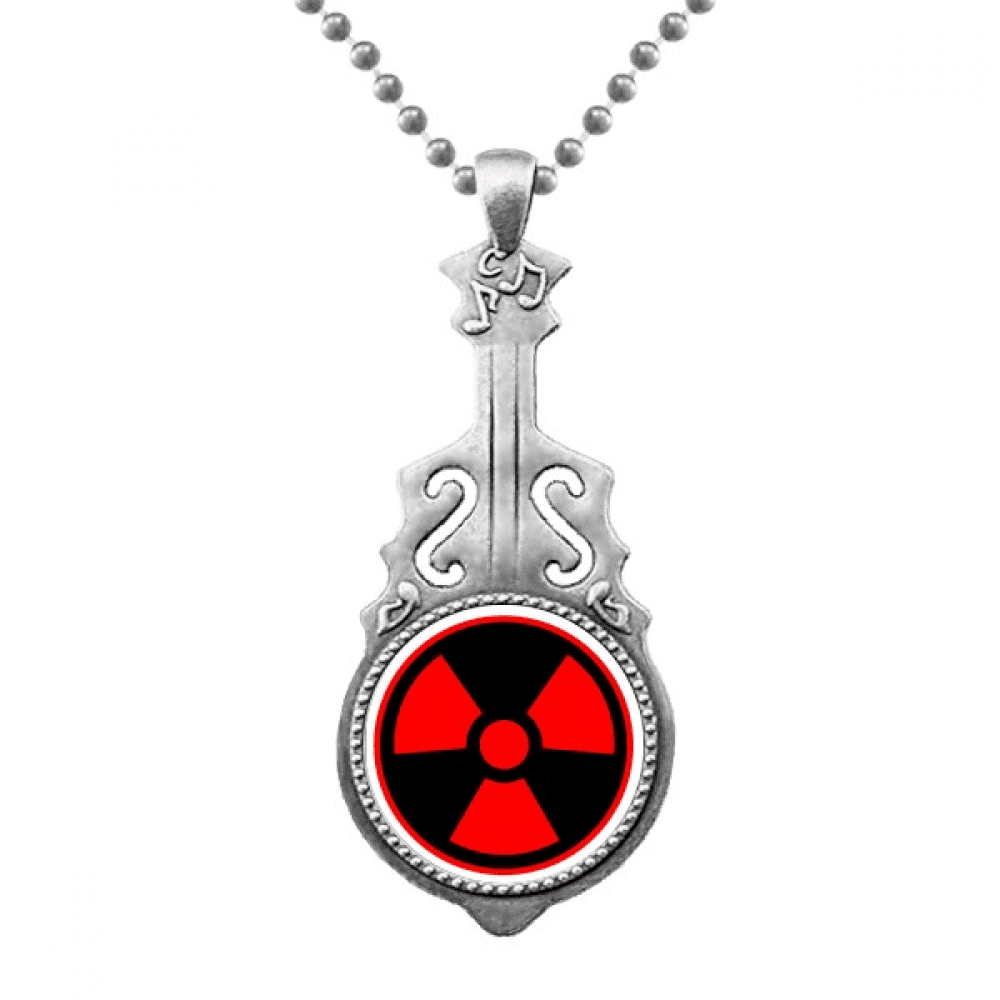 Red Dangerous Checal Toxic Radiation Symbol Pendant Jewelry Music ...