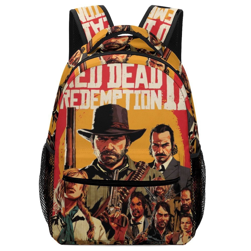 Red De-ad Game Redemption Small Backpack Cute Shoulder Bag Knapsack ...