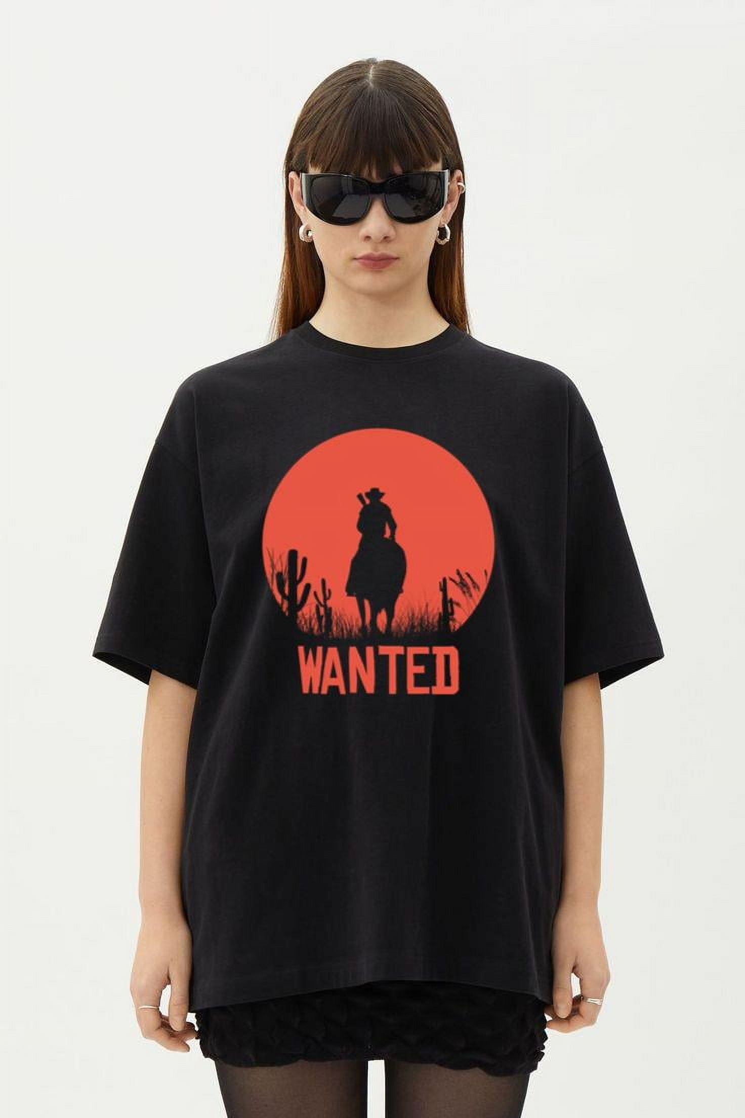 Red Dead Redemption 2 Wanted Poster Style Gamer T-Shirt, for men ...