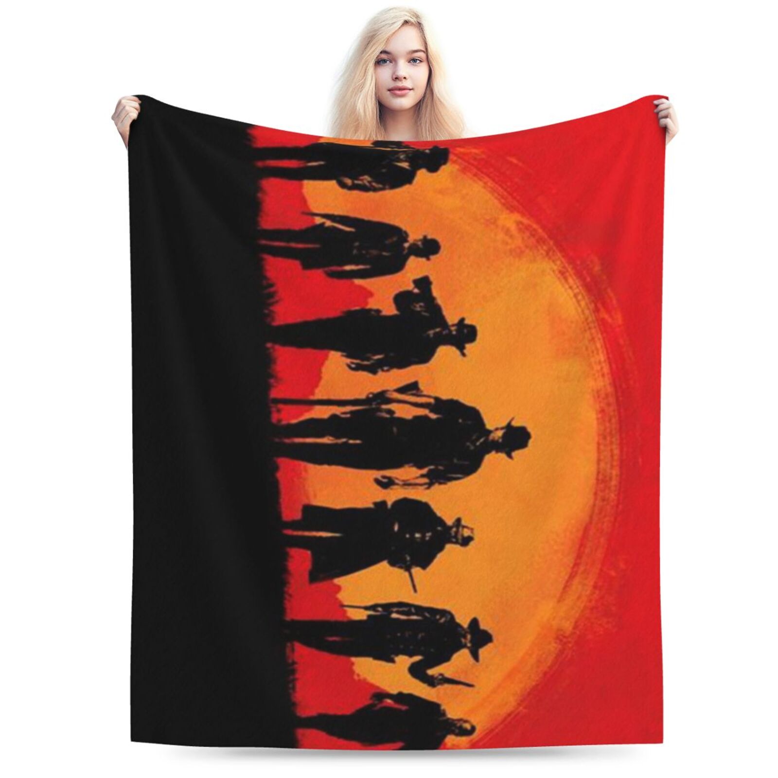 Red Dead Redemption Blanket Fuzzy Plush Bed Blanket Cozy Fluffy Air ...