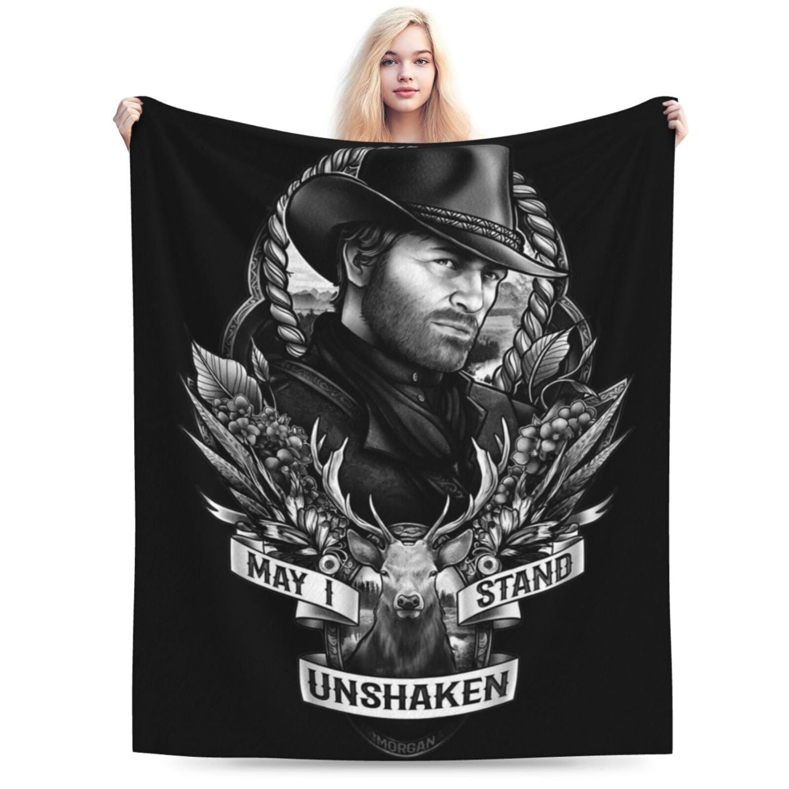 Red Dead Redemption Blanket Fuzzy Plush Bed Blanket Cozy Fluffy Air ...
