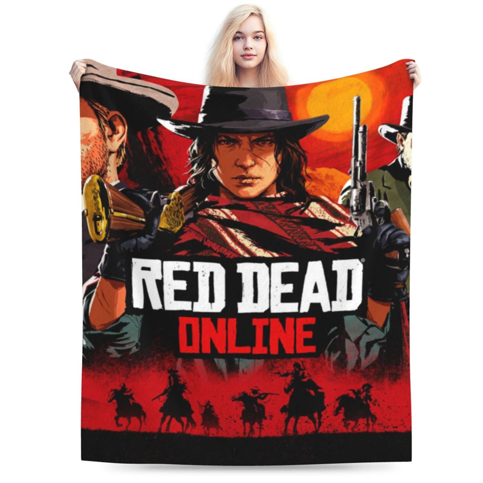 Red Dead Redemption Blanket Fuzzy Plush Bed Blanket Cozy Fluffy Air ...