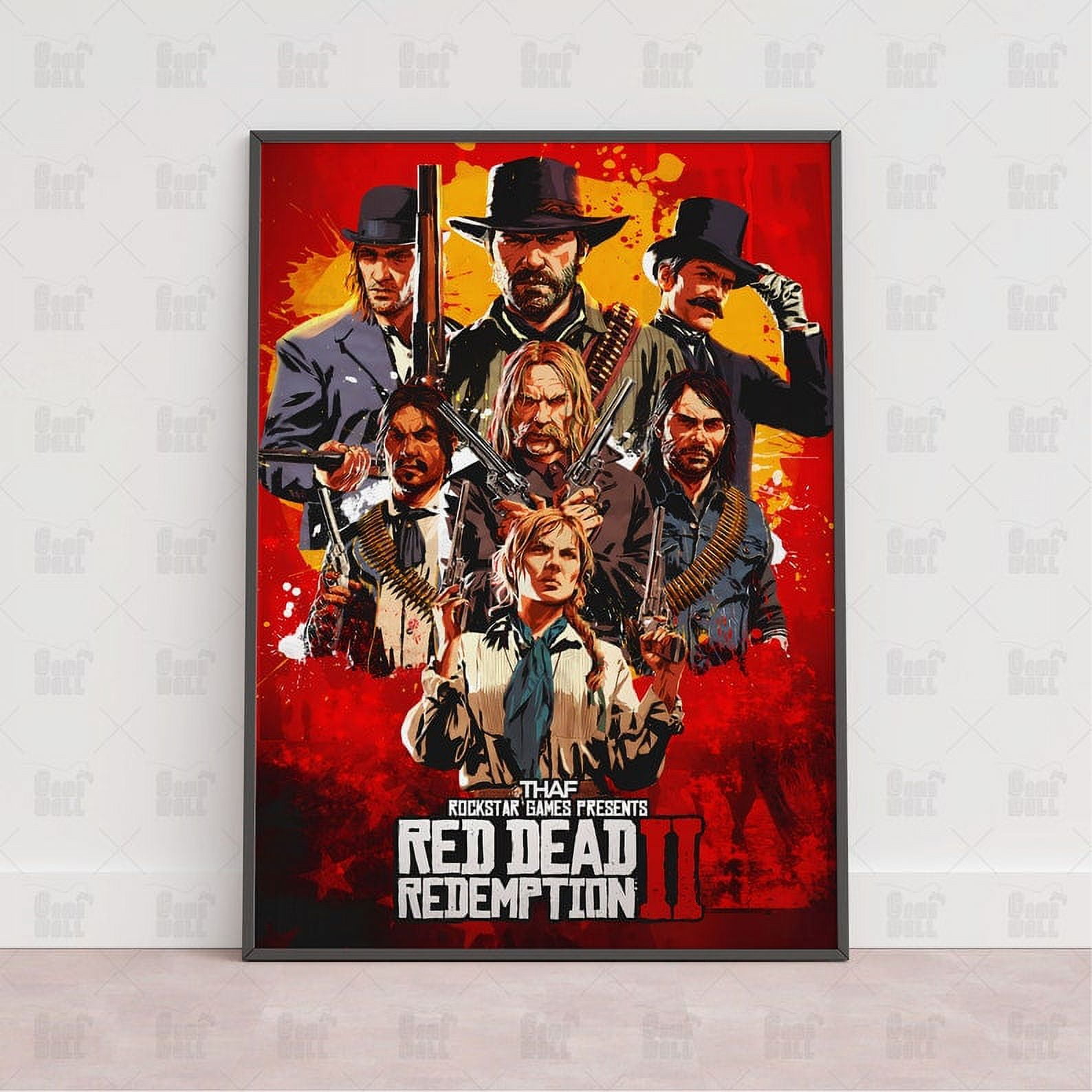 Red Dead Redemption II Poster, Gaming Room Poster, Gaming Wall Poster, Gaming Print Poster, Game ...
