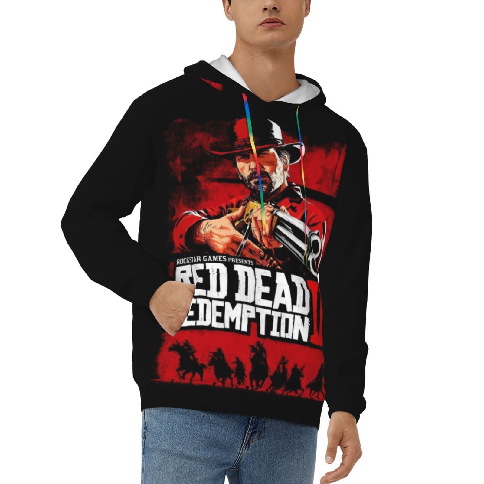 Red Dead Redemption Men's Hoodie Activewear 3d Printed Hooded ...