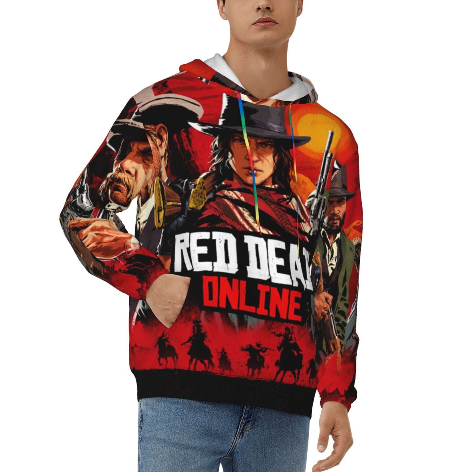 Red Dead Redemption Men's Hoodie Activewear 3d Printed Hooded ...