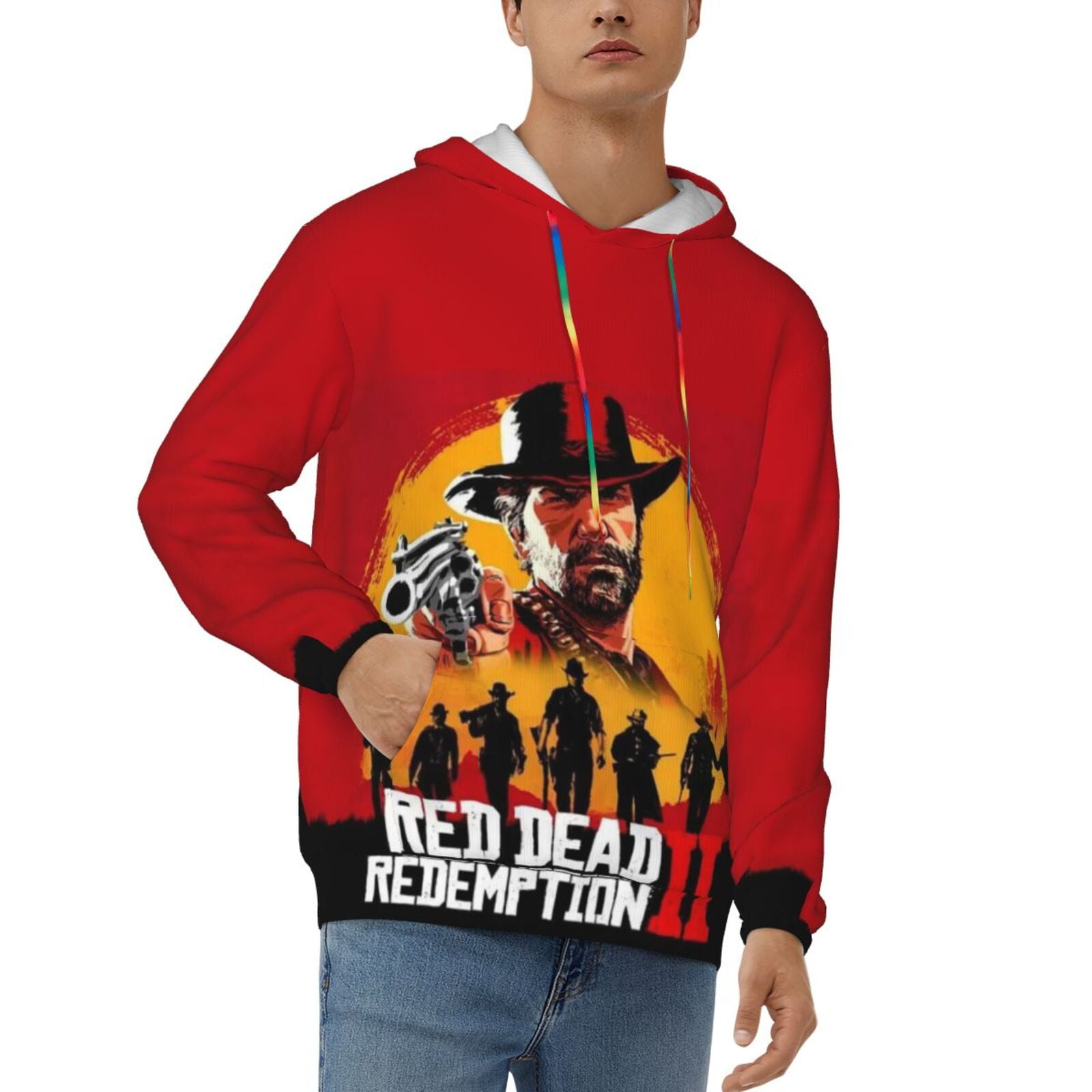 Red Dead Redemption Men's Hoodie Activewear 3d Printed Hooded ...